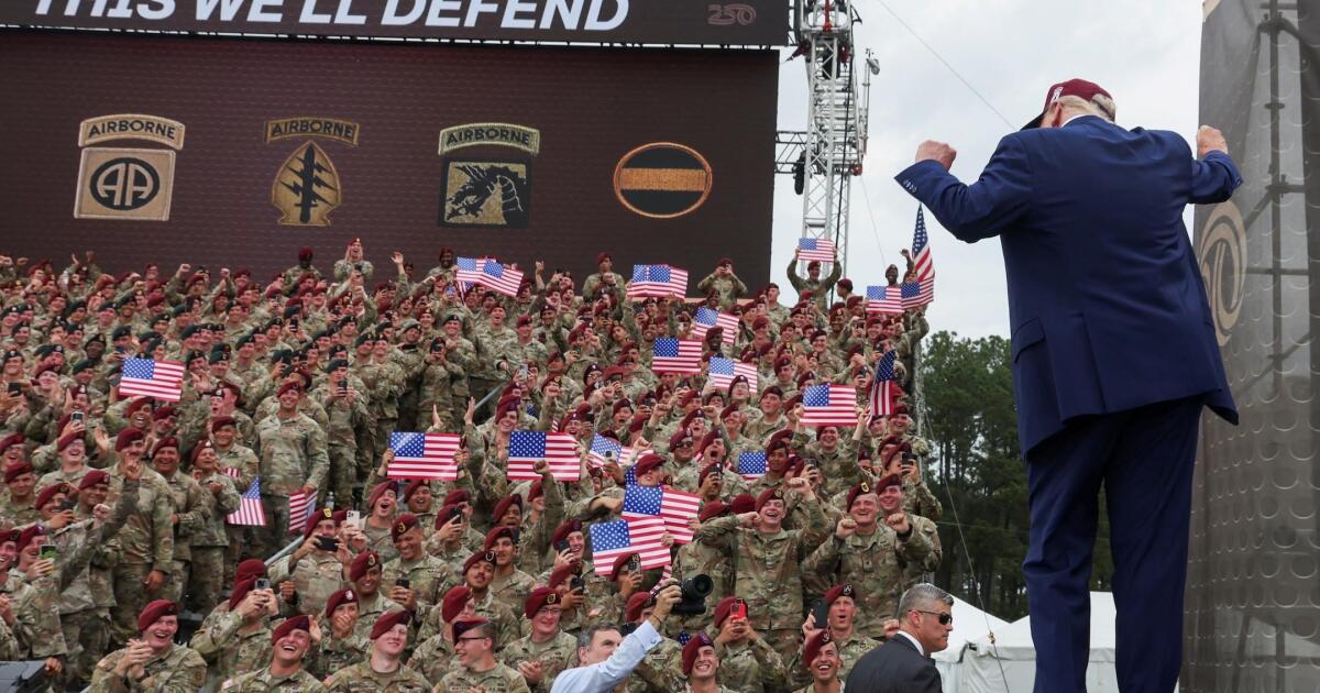 Watch Trump blurs line between military and partisan politics | PBS ...